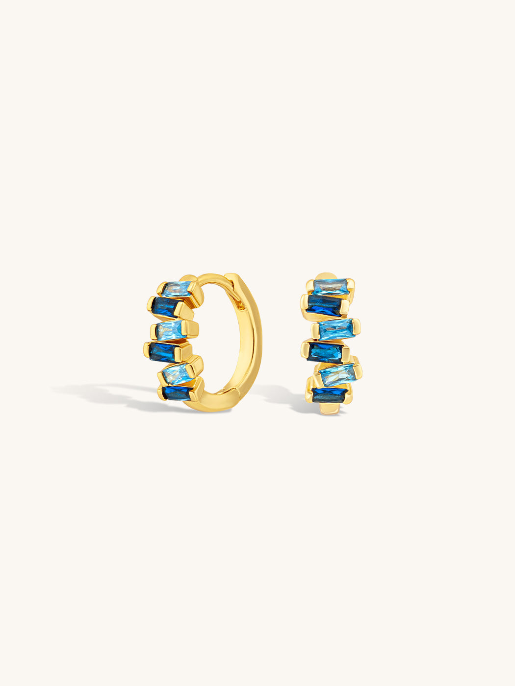 SAPPHIRE BLOCK HUGGIES – Formation Jewellery