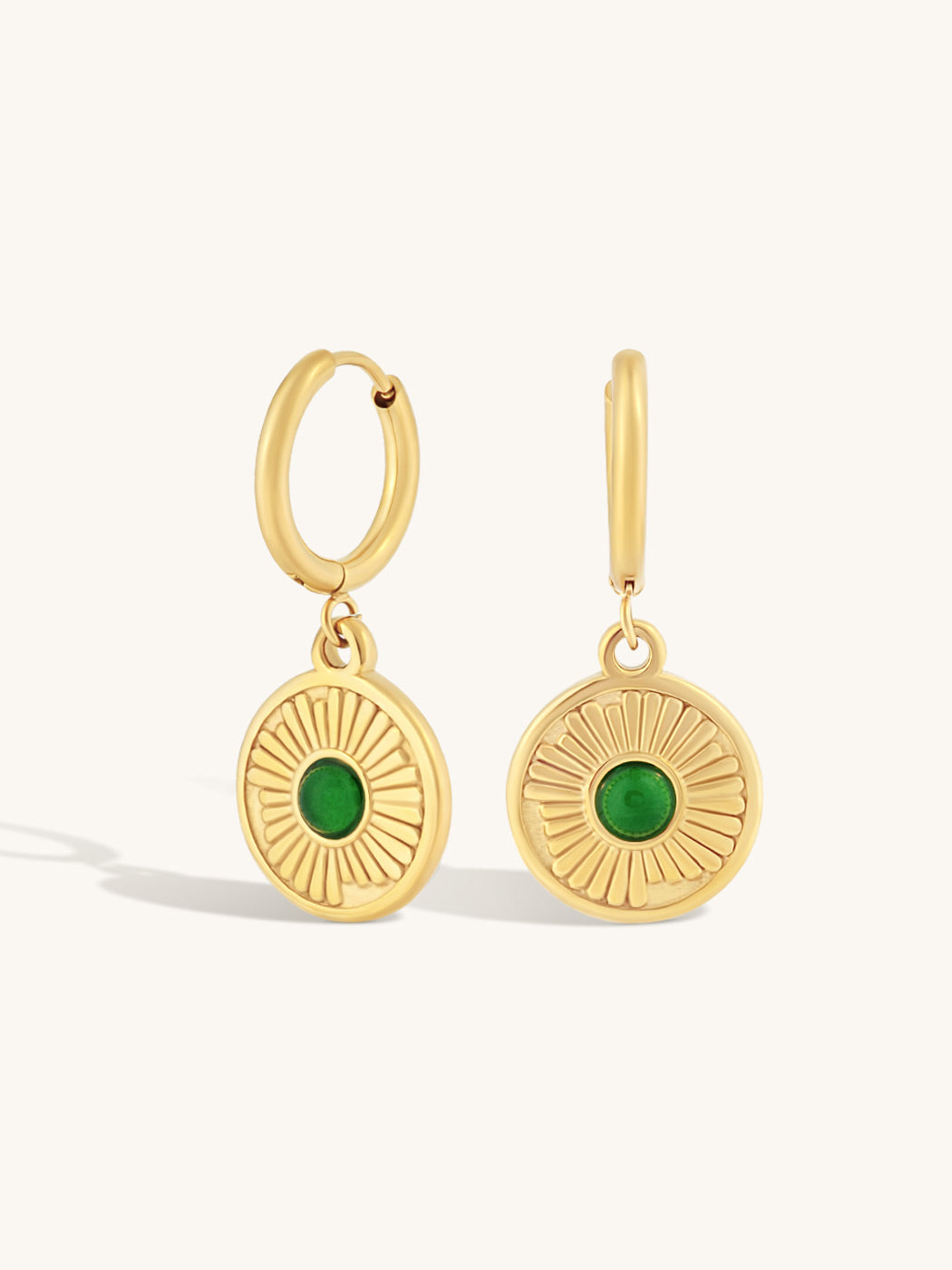 BOHEME EMERALD HOOPS – Formation Jewellery
